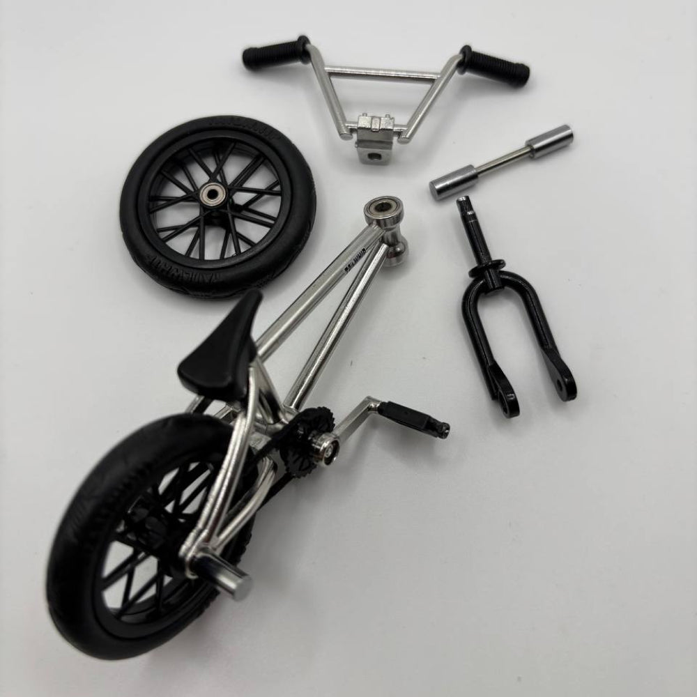 Finger BMX Silver - Freestyle Finger BMX Silver - Mini BMX Finger Bike ...