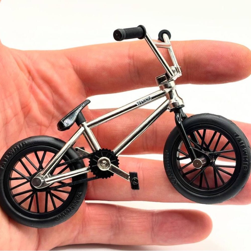 Finger BMX Silver - Freestyle Finger BMX Silver - Mini BMX Finger Bike ...